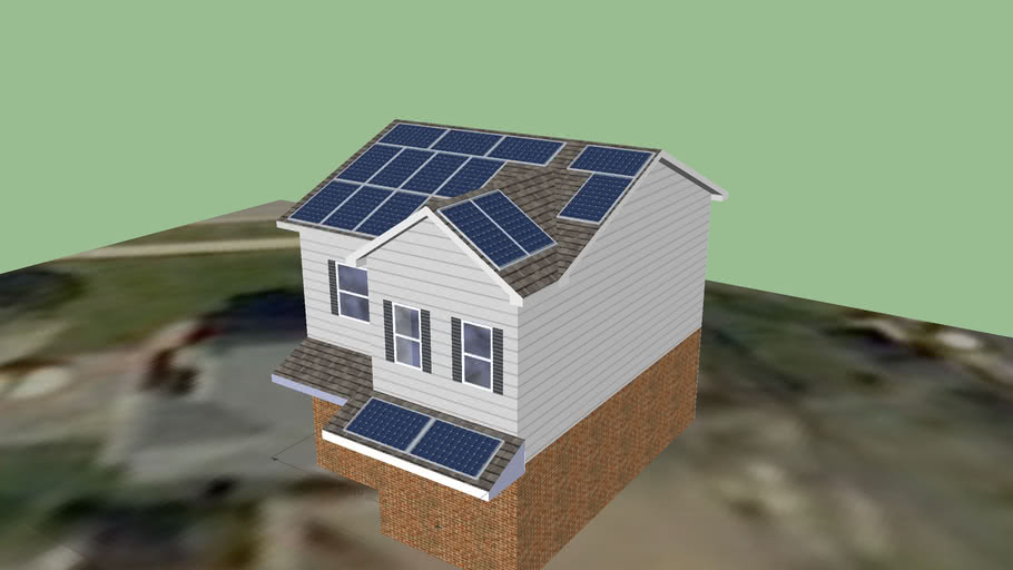 House with Solar | 3D Warehouse