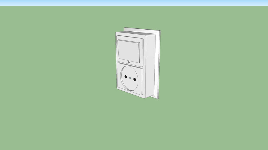 Wall Outlet with Light Switch | 3D Warehouse