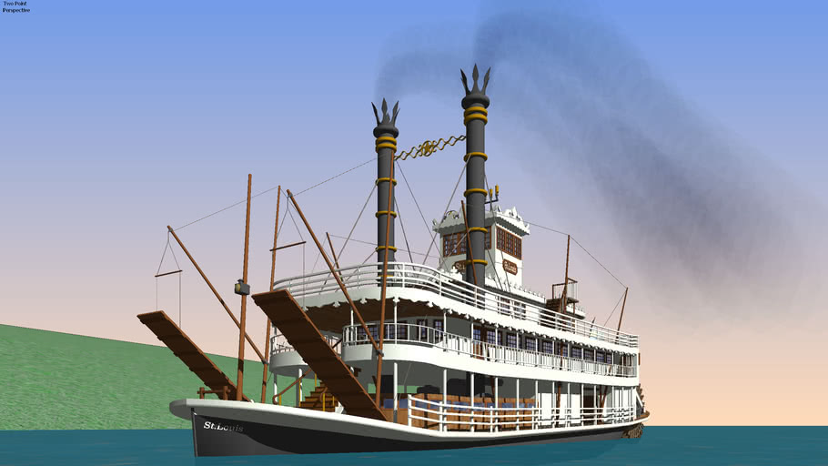 Steamboat 'St. Louis' | 3D Warehouse