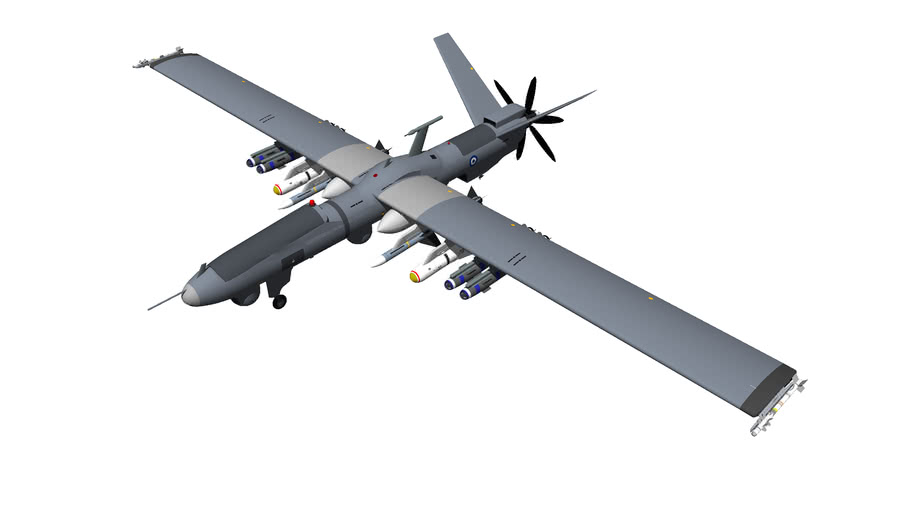 AEGEAN+HAWK+AH100+BASED+ON+THALES_WATCHKEEPER | 3D Warehouse