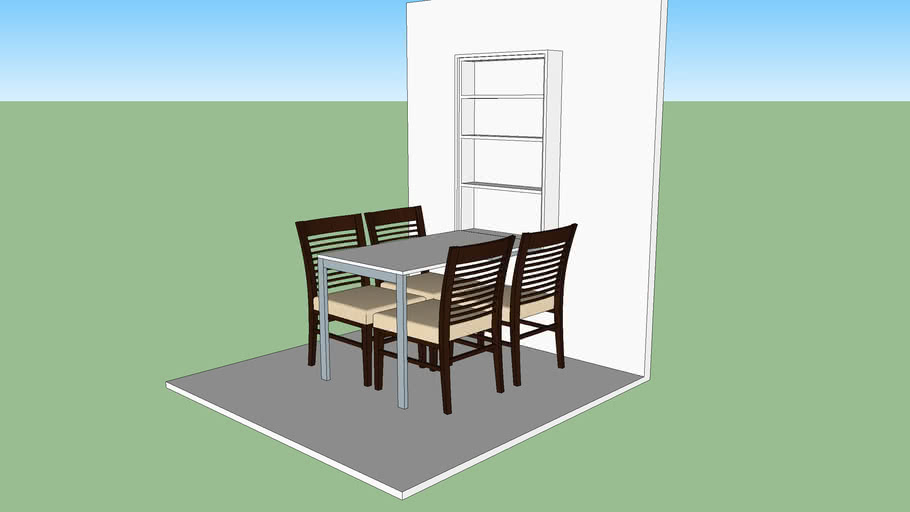 Foldable dining table | 3D Warehouse