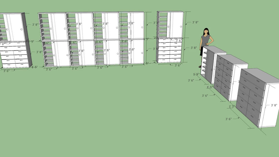 Modular Storage Cabinet | 3D Warehouse