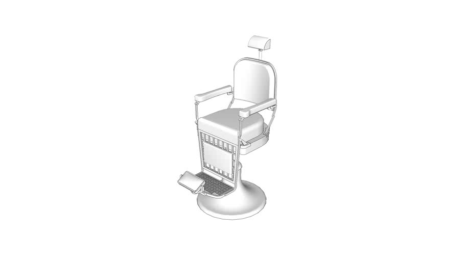Barber Chair as Modeled Live | 3D Warehouse