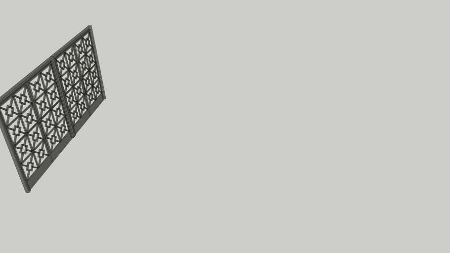 15ft diamond shaped window grill | 3D Warehouse