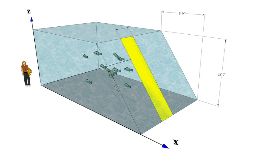 Statics - Fluid Statics - Aquarium With Wall Leaning In | 3D Warehouse