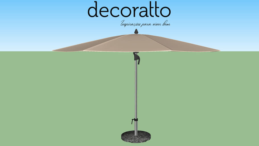 OMBRELLONE CENTRAL DECORATTO FORTERO | 3D Warehouse