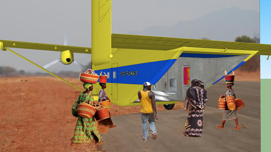 SHORT Skyvan-Argo Airways- FULL INTERIOR | 3D Warehouse