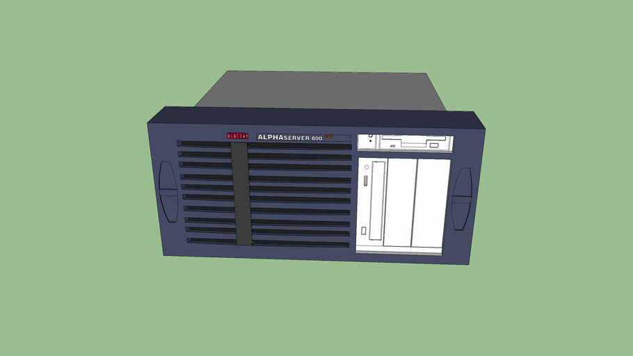 Digital (DEC) AlphaServer 800 (rackmount server) | 3D Warehouse