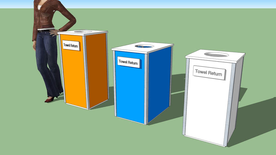 towel return Bins | 3D Warehouse