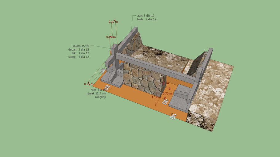FOOTPLATE FOUNDATION | 3D Warehouse
