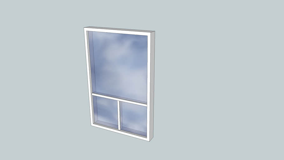3-pane window | 3D Warehouse