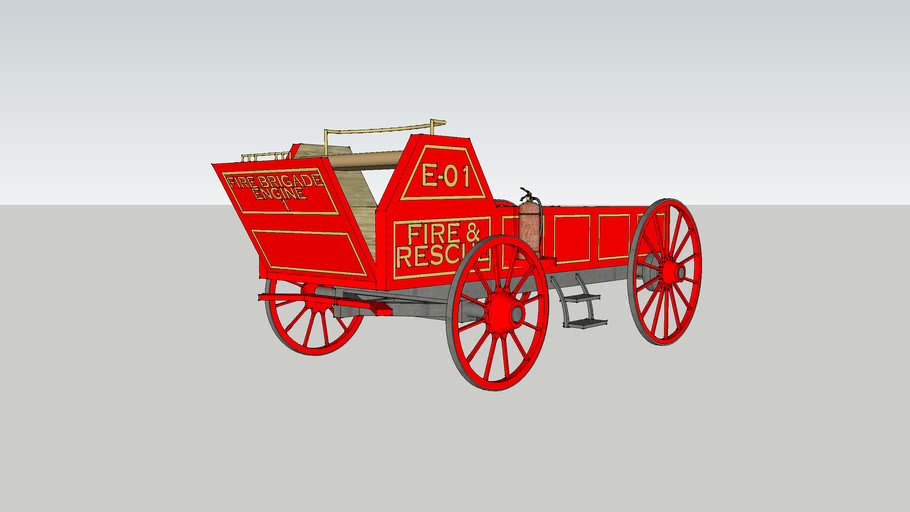 Victorian Horse-Drawn Fire Wagon | 3D Warehouse