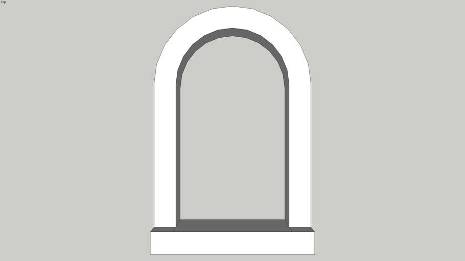 arch window with sill | 3D Warehouse
