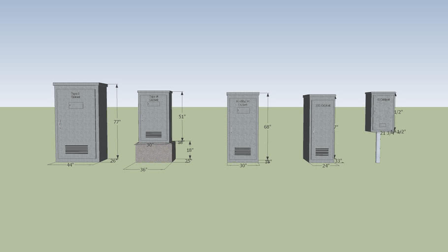 Traffic Controller Cabinets | 3D Warehouse