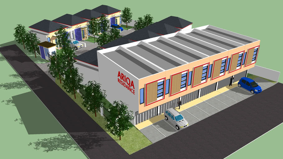 Site Plan Ruko | 3D Warehouse