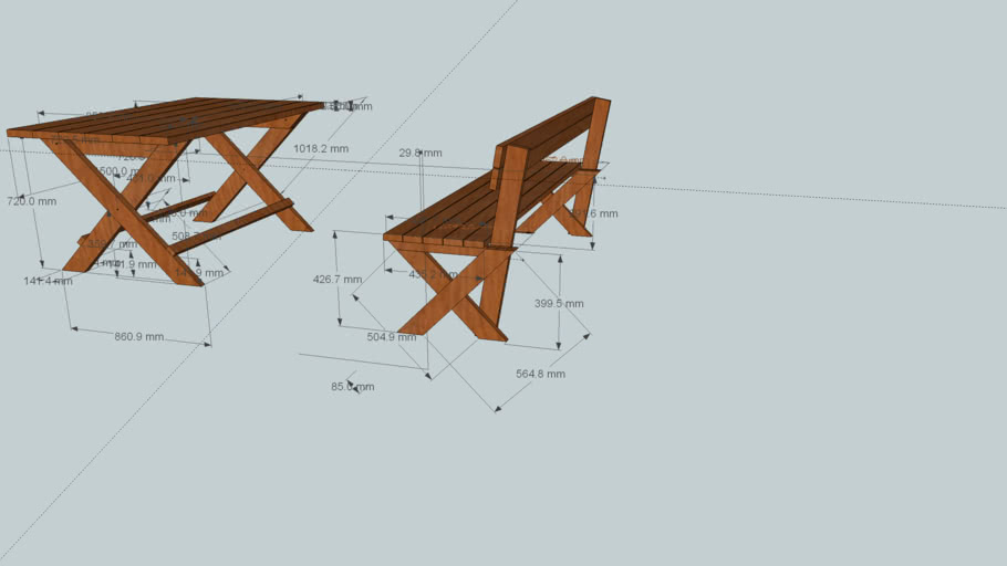 garden bench | 3D Warehouse