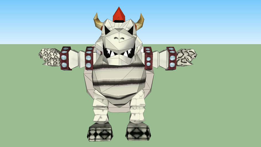 dry bowser NSMB rip with textures | 3D Warehouse