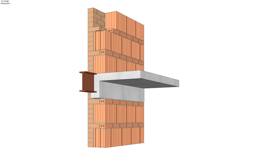 Wall system Brick wall, transitional, w/ clay tile backing & structural ...