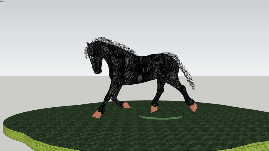 3 D Black horse | 3D Warehouse