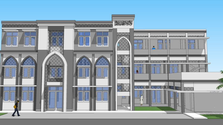 mosque and dormitory | 3D Warehouse