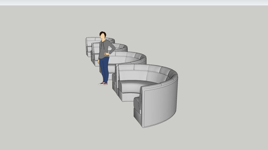 Circular seating | 3D Warehouse