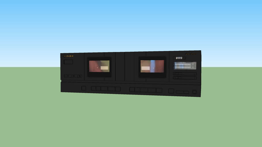 Fisher CR-W9435 dual cassette deck | 3D Warehouse
