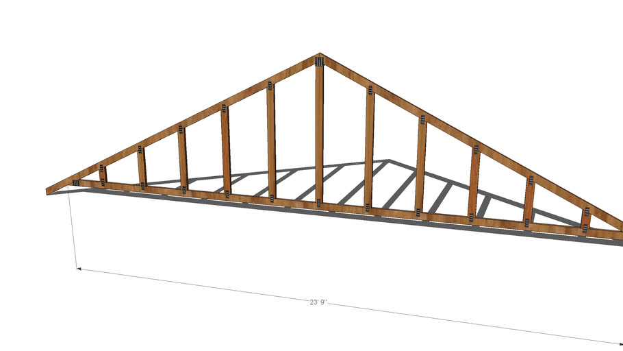 gable end truss | 3D Warehouse