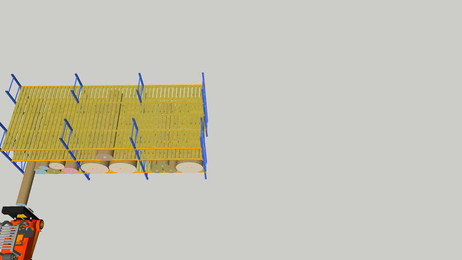 Carpet Racks with Forklift | 3D Warehouse