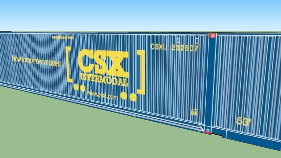 CSX Intermodel Container ''53'' | 3D Warehouse