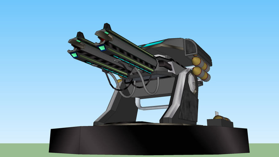 Sci-fi Gun Turret | 3D Warehouse