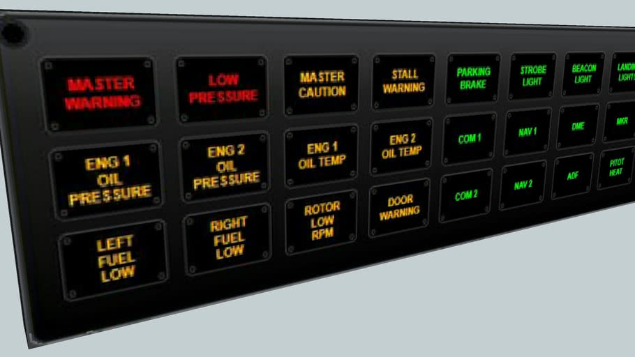Saitek Backlit Information Panel (BIP) | 3D Warehouse