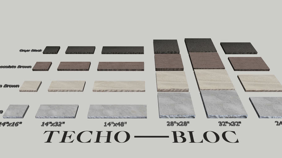 Techo-Bloc - Caps - York | 3D Warehouse