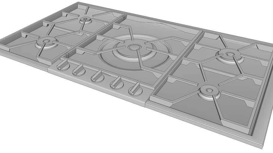 stainless cooktop | 3D Warehouse