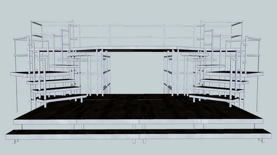 Stage Layout for Local Theatre | 3D Warehouse