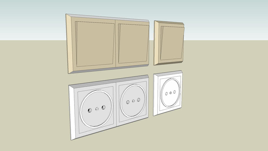 Electric outlets and lightswitches | 3D Warehouse
