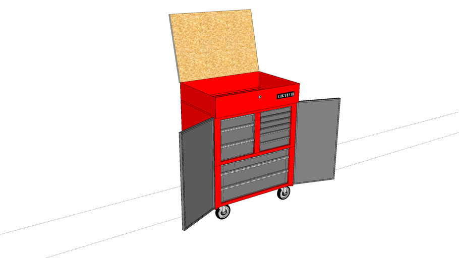 12 draw tool box | 3D Warehouse