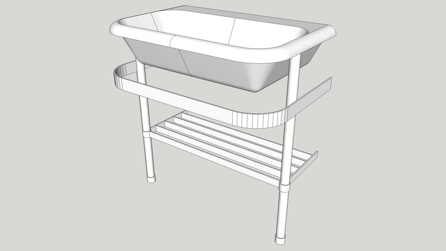 Clearwater 750 Roll Top Basin | 3D Warehouse