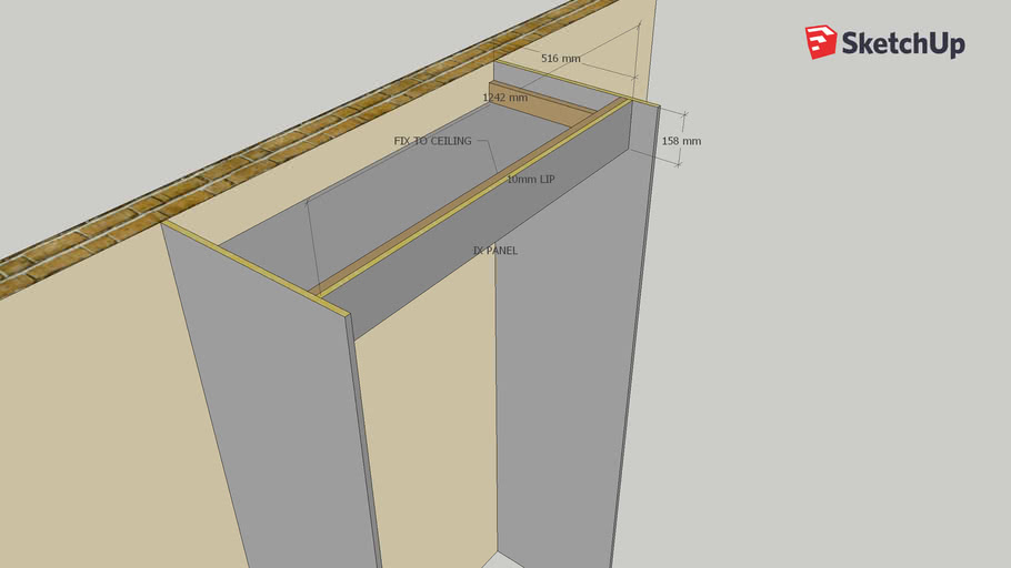 boxed pelmet | 3D Warehouse