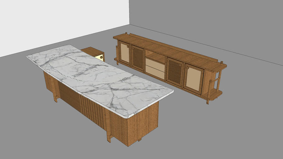 DIRECTOR CABIN TABLE | 3D Warehouse