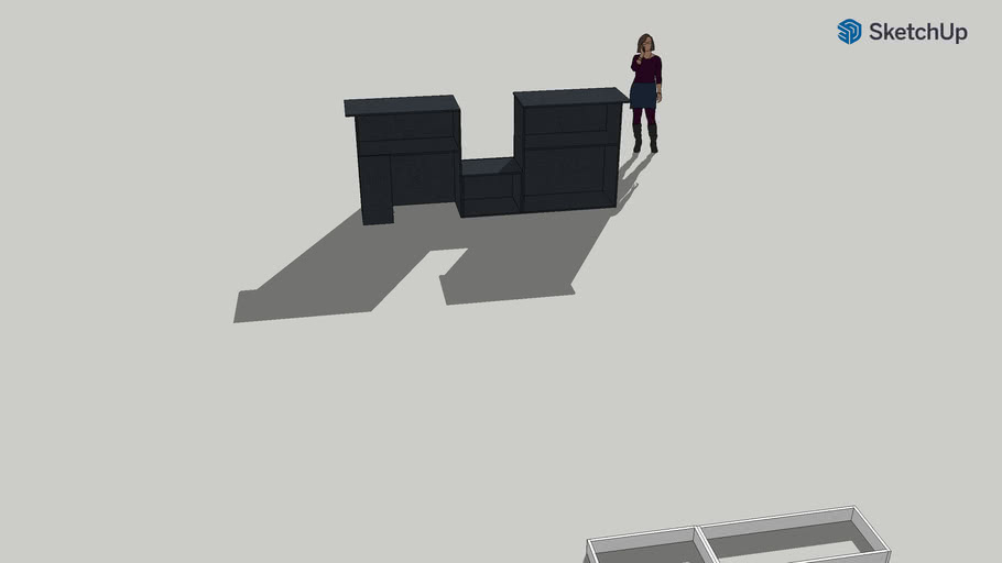 Simple Restaurant Counter | 3D Warehouse