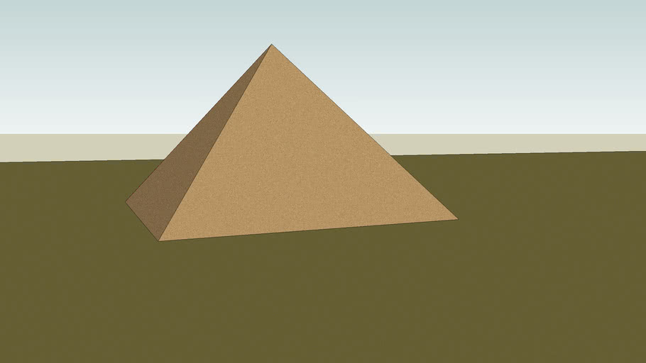 Pyrimid With Ground | 3D Warehouse