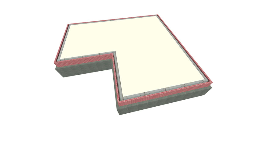 L Shaped Building Foundations & Slabs | 3D Warehouse