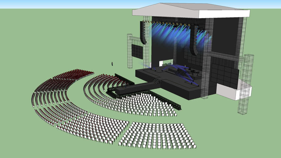 Stage with Seats | 3D Warehouse