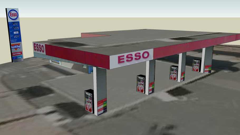 Gasolinera ESSO | 3D Warehouse
