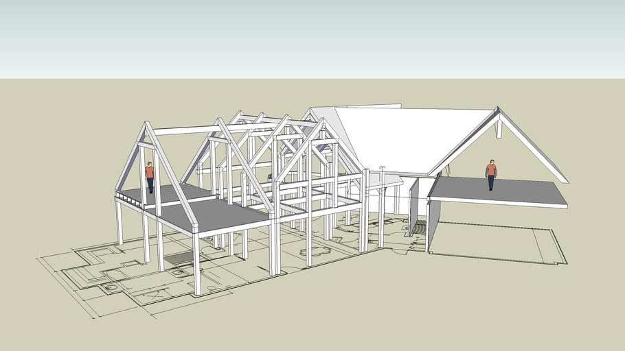 Timber Frame Home | 3D Warehouse