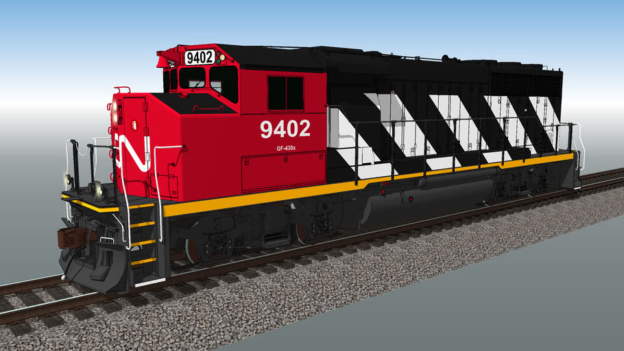 GMDD GP40-2W - Canadian National 9402 | 3D Warehouse