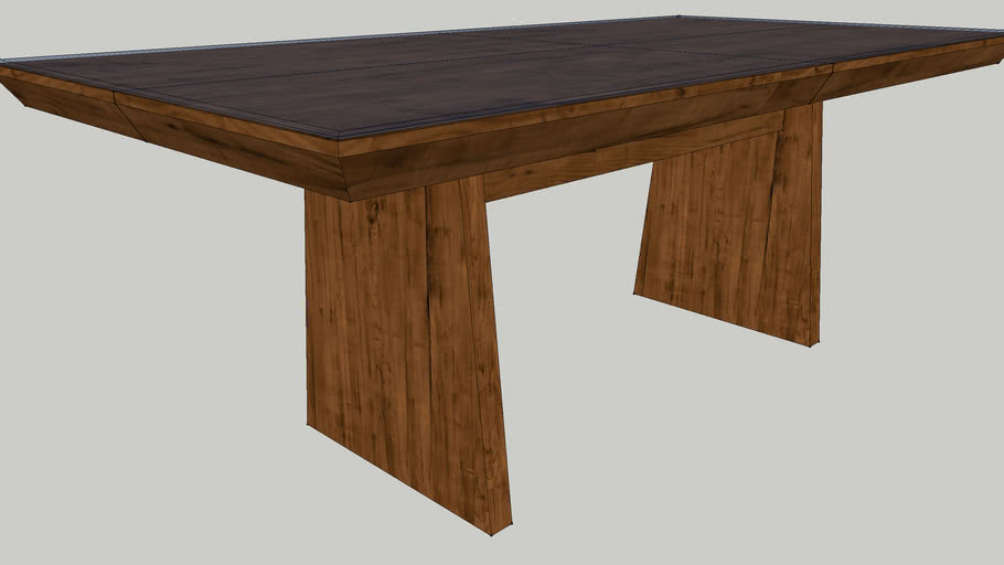 MESA RETANGULAR 2000mm X 1000MM ALTURA 765mm MADEIRA E TAMPO DE VIDRO ...