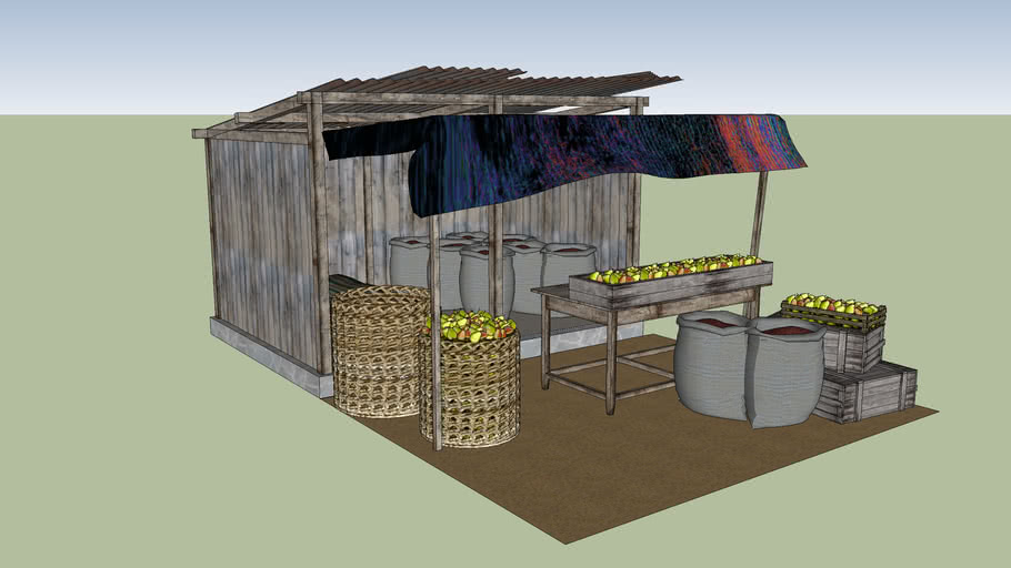 bedak pasar traditional ,/ stand booth | 3D Warehouse