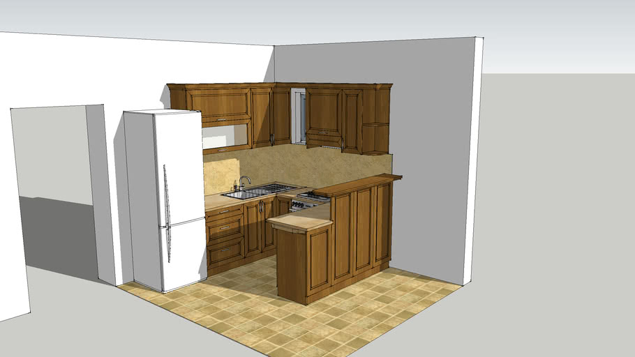 Kitchen Rustic2 | 3D Warehouse