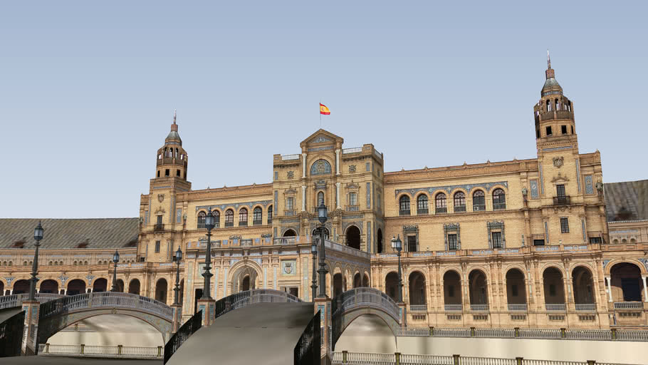 Plaza de España de Sevilla | 3D Warehouse